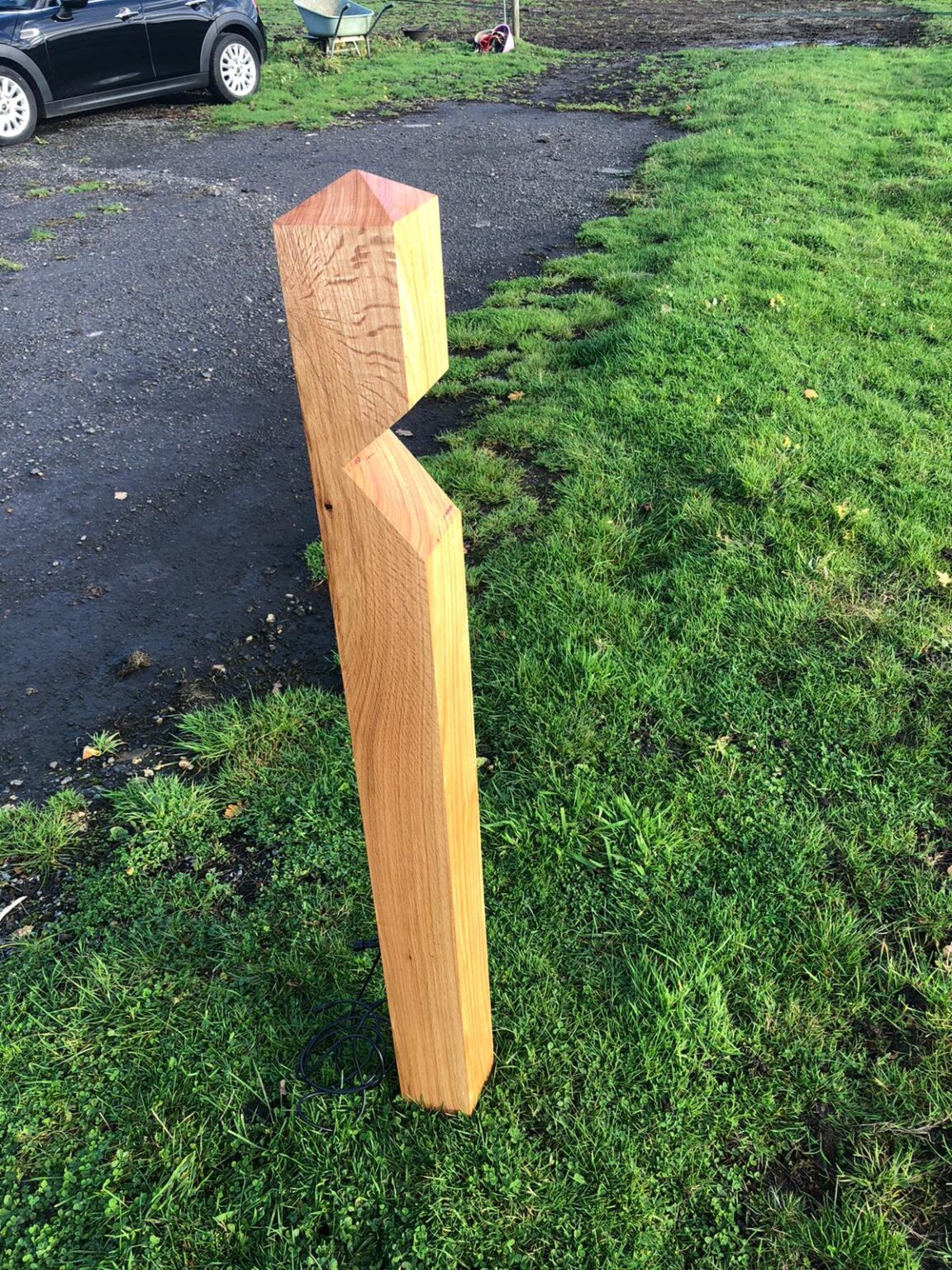 Oak LED Bollards - ctimber.co.uk