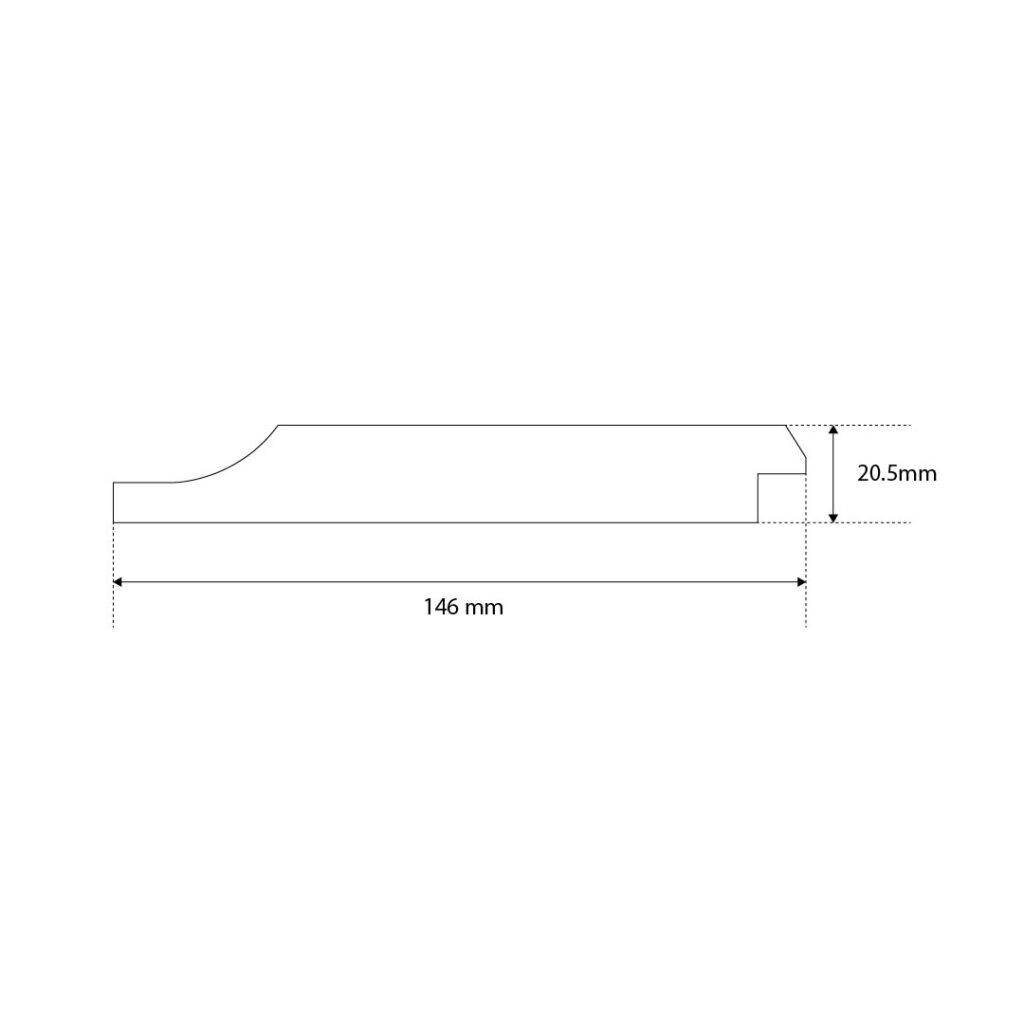 25 x 150 Treated Shiplap Cladding (20.5mm x 146mm Finish Size) PER M (P)
