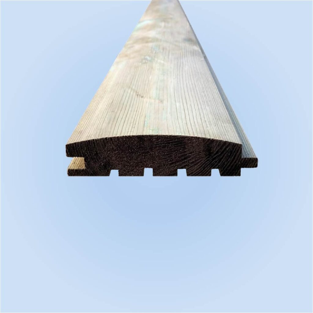 Treated Loglap Cladding